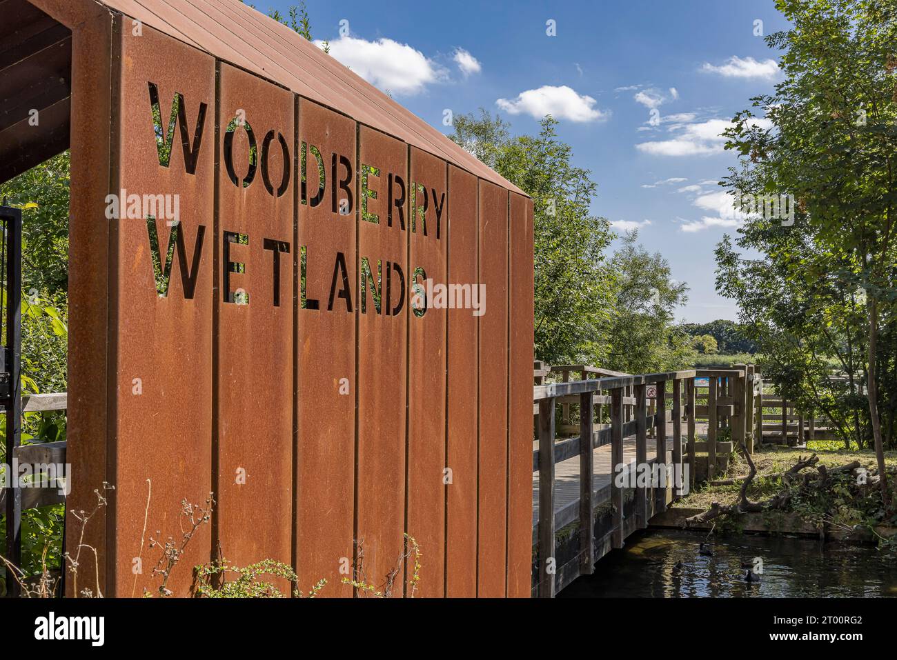 Woodberry Down Wetlands Local Area Photography - London UK Stock Photo ...