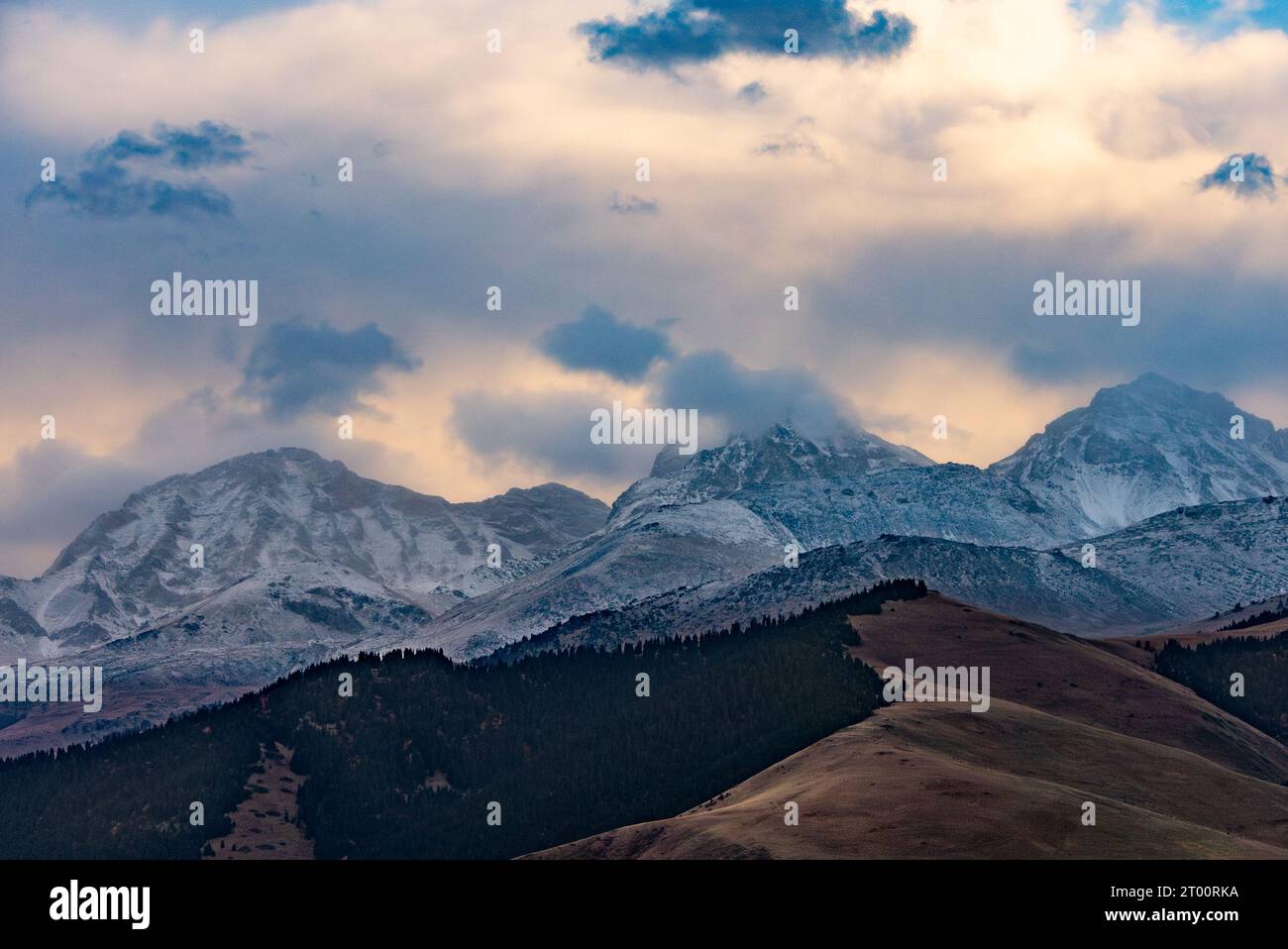 Beautiful view mountain ranges in hi-res stock photography and images ...