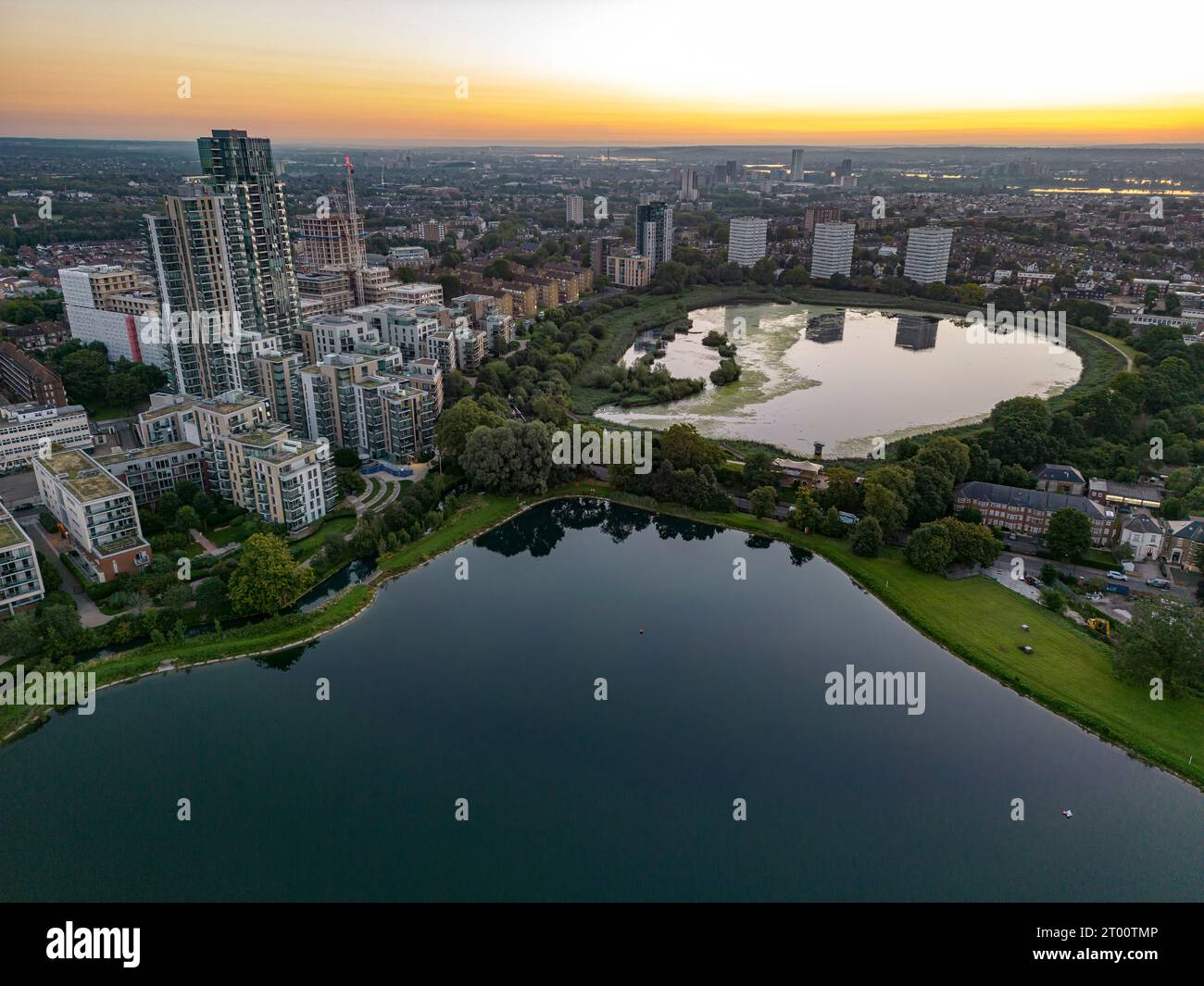 Woodberry Down Wetlands Local Area Photography - London UK Stock Photo ...