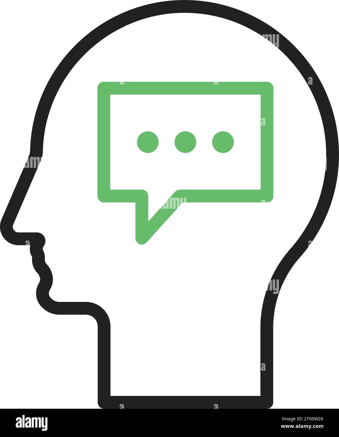 Thinking icon vector image Stock Vector Image & Art - Alamy