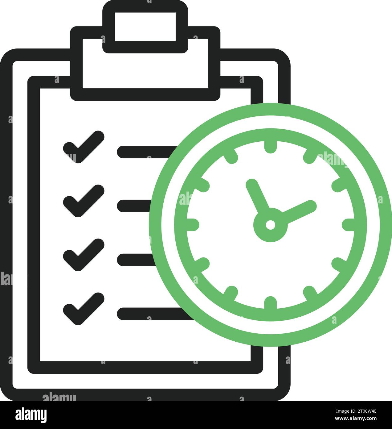 Time balance outline vector hi-res stock photography and images - Alamy