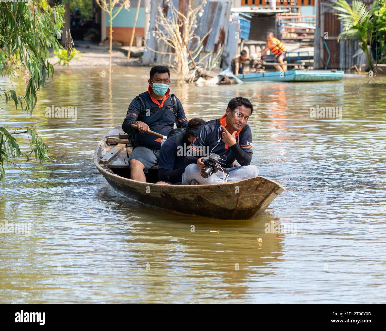 Floods in Thailand & Rescue Agencies Stock Photo - Alamy