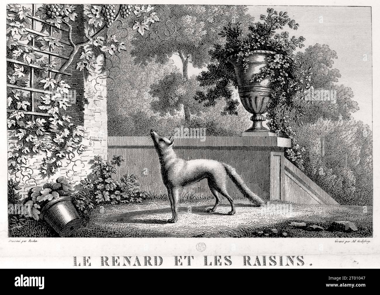 Le Renard et les raisins (The Fox and grapes) The Fables of La Fontaine ...