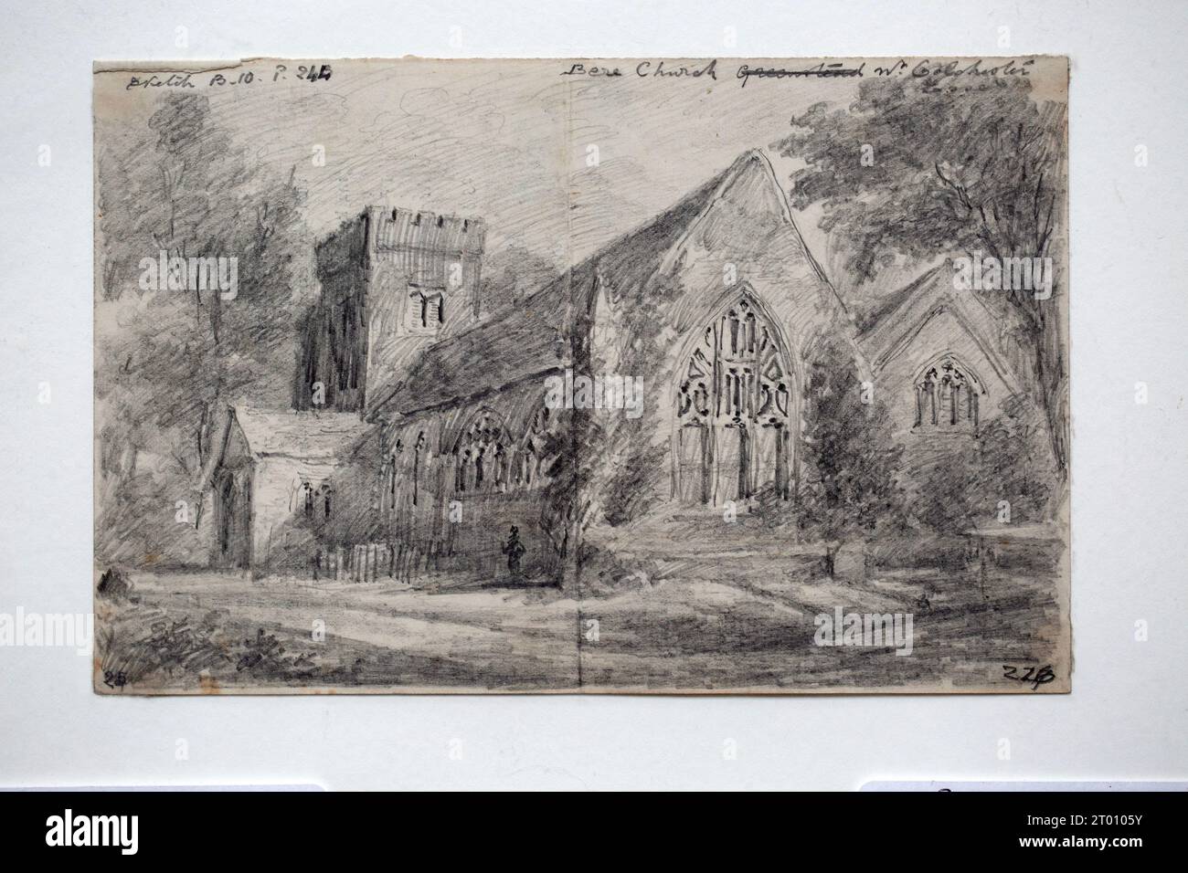 Original pencil sketch artwork of Bere church, Essex, England, UK by ...