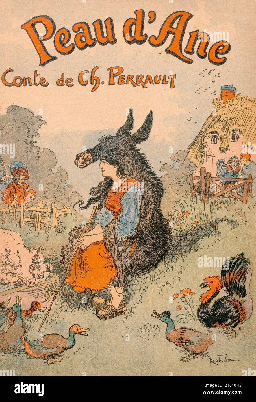 Interior cover of the book "Les contes de Perrault", by Charles ...