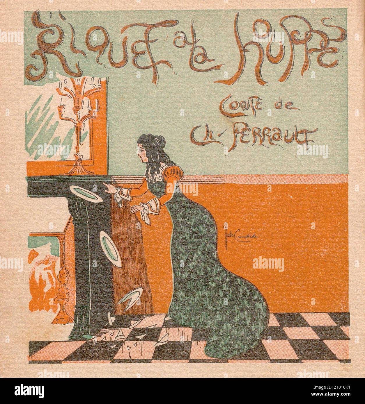 Riquet with the Tuft Illustration published in "Les contes de Perrault ...