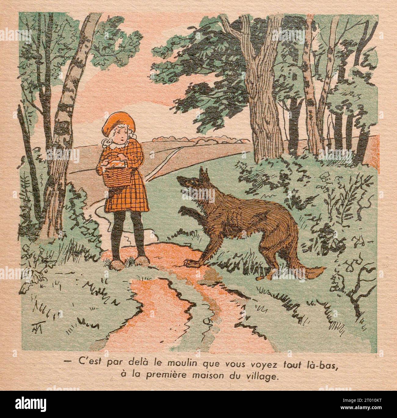 Little red riding hood illustration hi-res stock photography and images ...