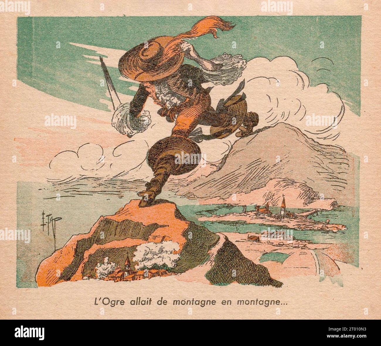 Little Thumb '[...] the Ogre, who went at one step from mountain to ...