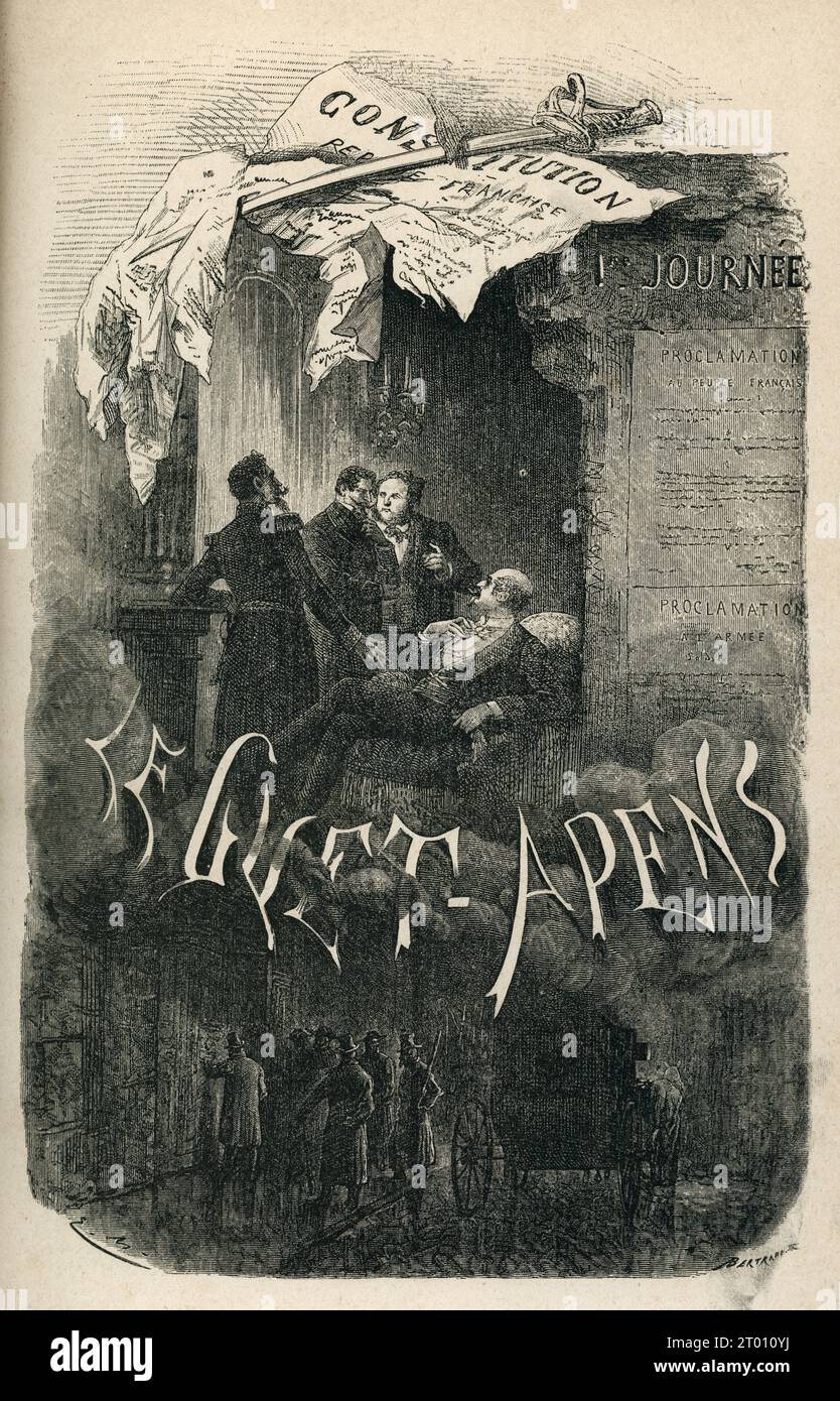 Frontispiece of the first part (Day one). The ambush. Illustrator ...