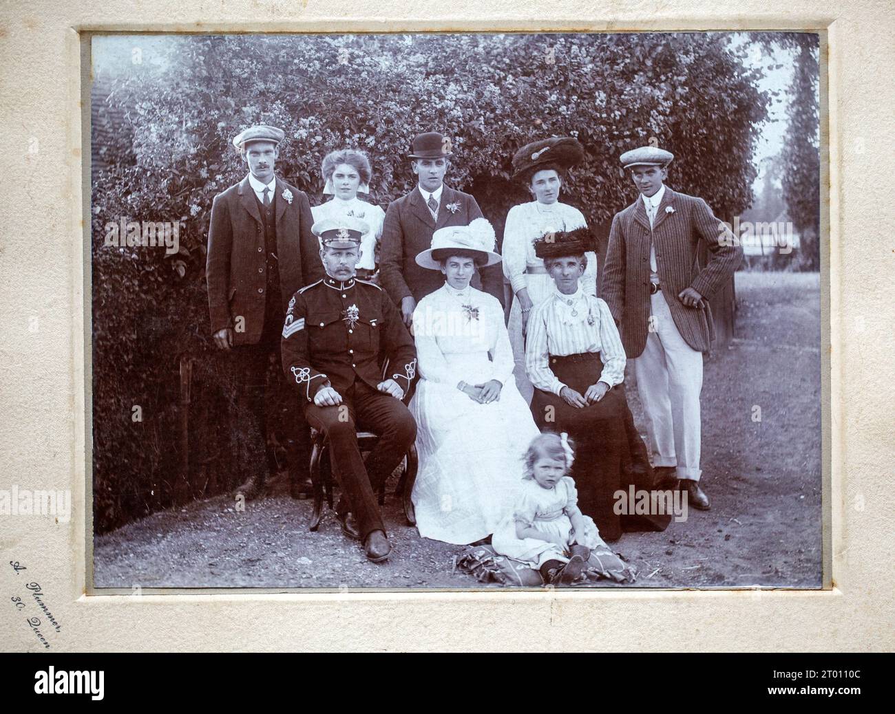 Group portrait in rural setting possibly a marriage group, c 1900 -1920 ...