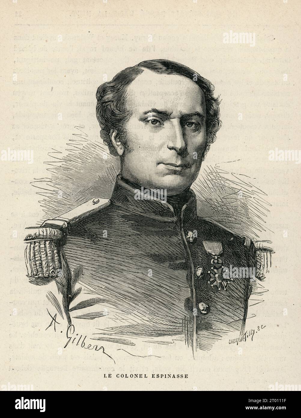 Portrait of Jean Pierre Marie Henri de L’Espinasse. Illustrator: A ...