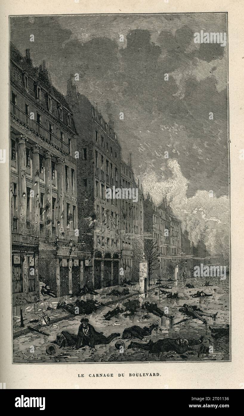 Third part (Day three), chapter XVIII. The carnage of the boulevard ...