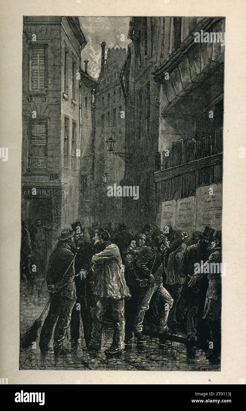 First part (Day one), chapter VI. The coup d'état posters. Illustrator ...