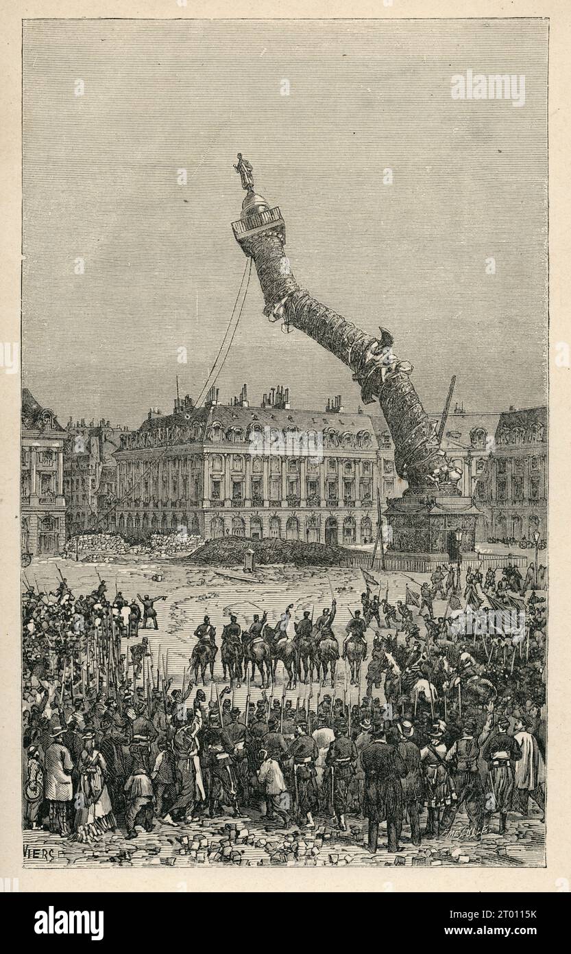MAY 1871. I/ The two trophies. 'The Column is torn down'. Illustrator ...