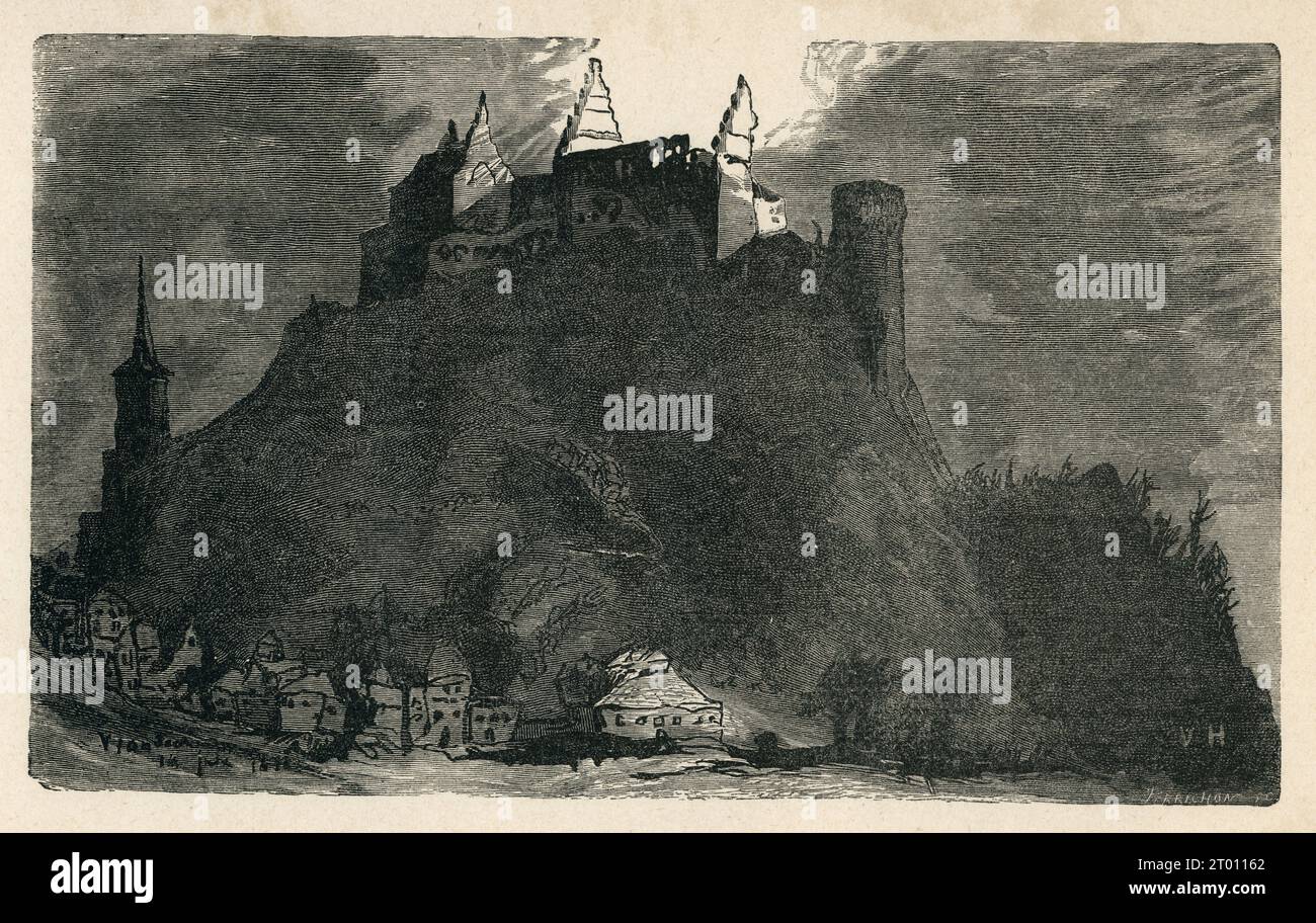JUNE 1871. XIV/ In Vianden. Illustrator: Victor Hugo. Illustration from ...