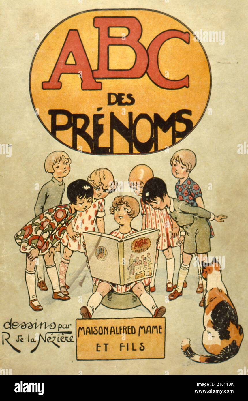 French alphabet book. Illustration by Raymond de la Nézière published ...
