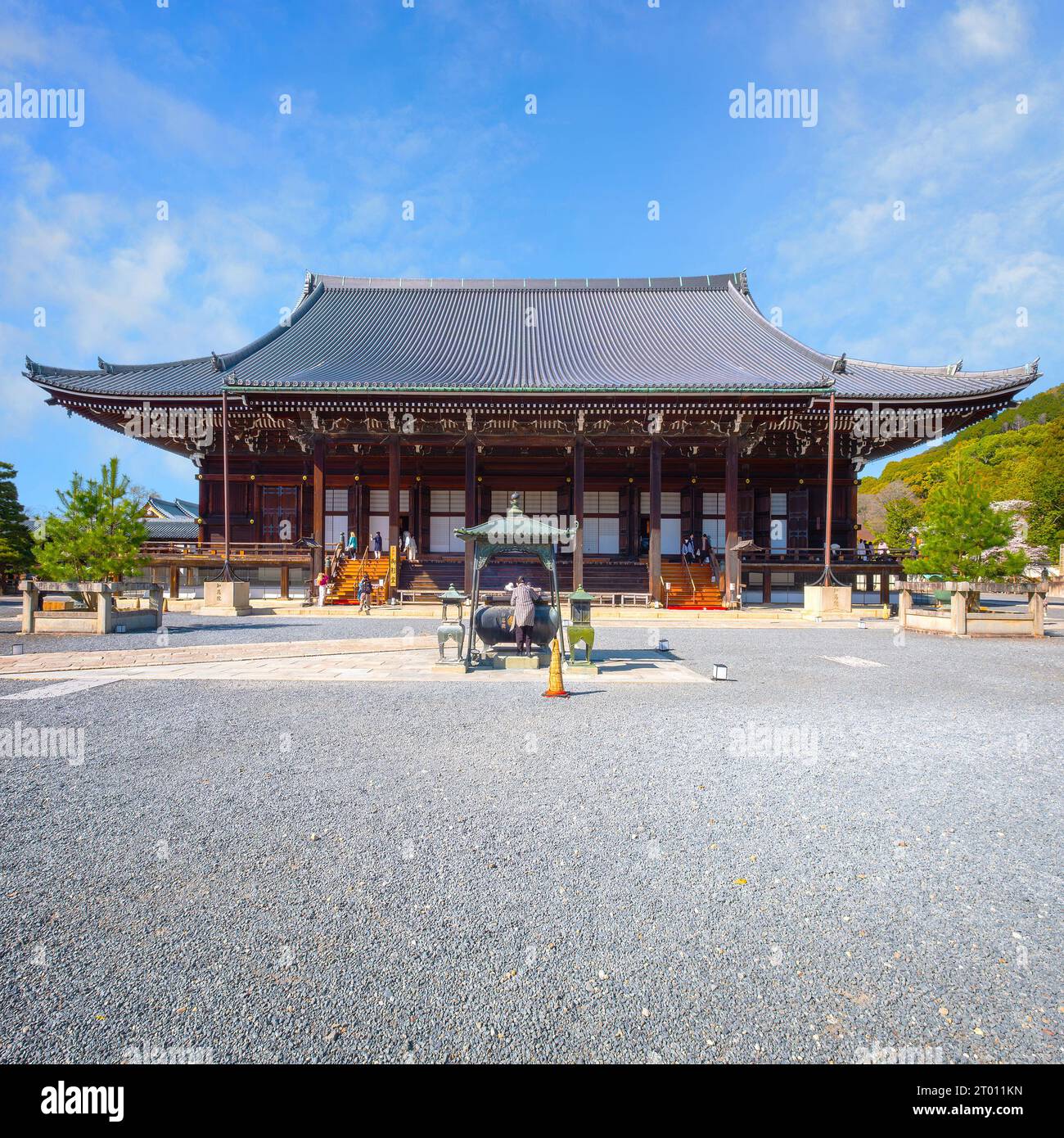 Kyoto, Japan - March 28 2023: Chion-in temple is the head temple of the ...
