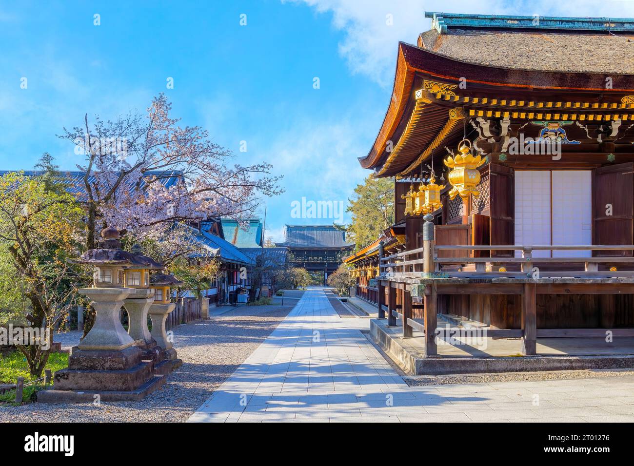 Kyoto, Japan - March 29 2023: Kitano Tenmangu Shrine is one of the most ...