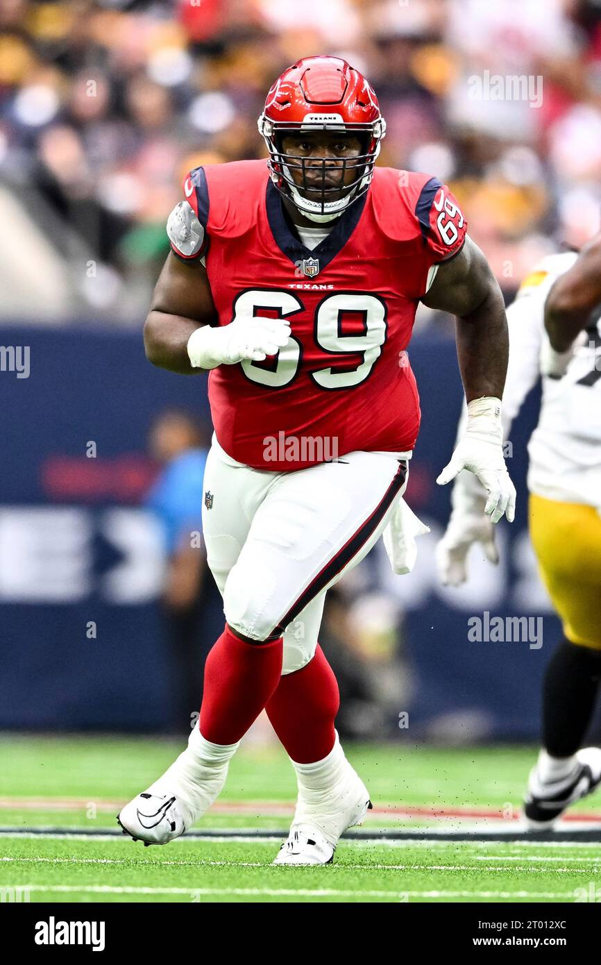 Houston Texans guard Shaq Mason (69) in action during the first quarter ...