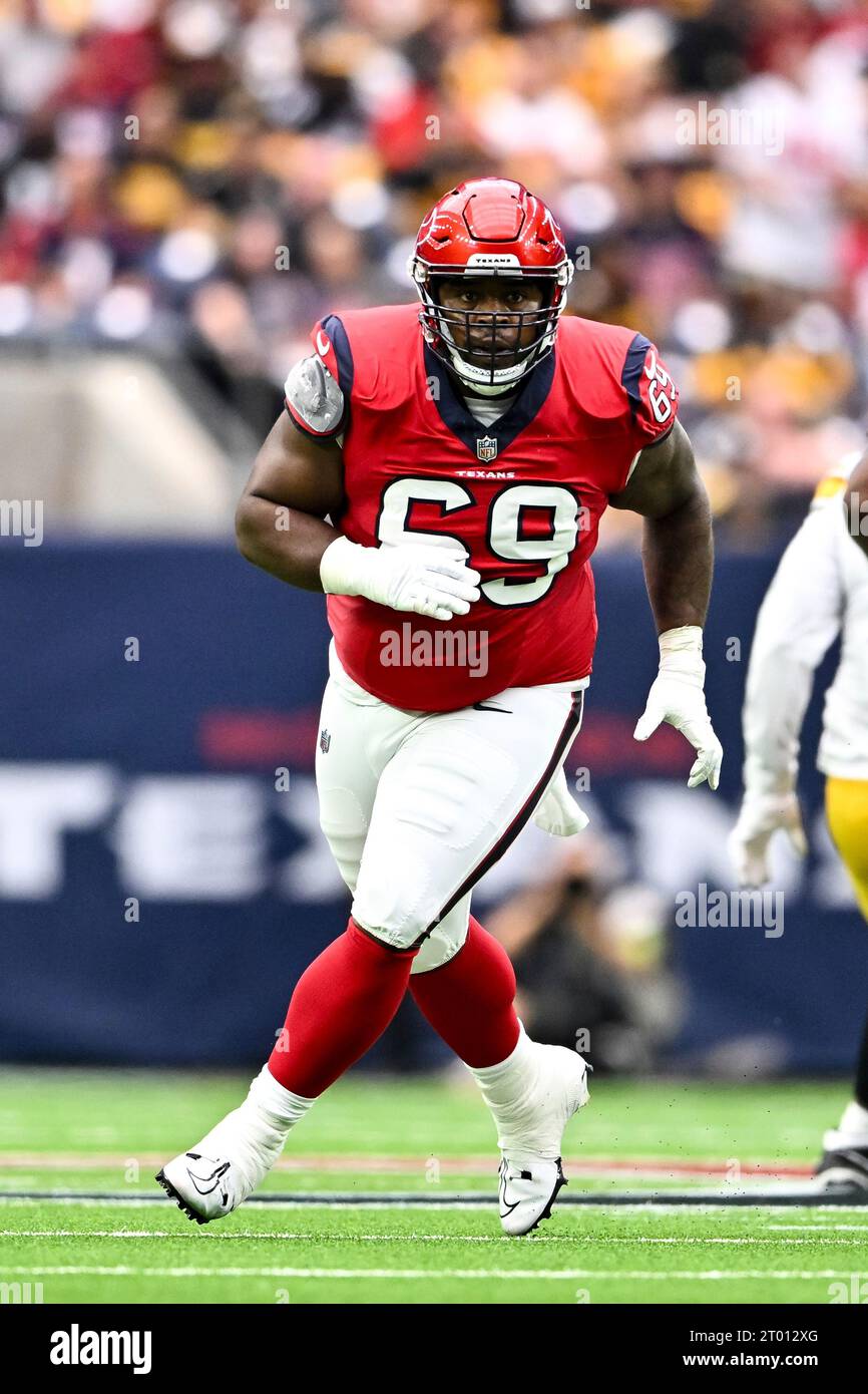 Houston Texans guard Shaq Mason (69) in action during the first quarter ...