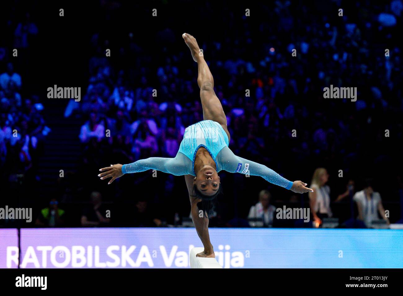 Antwerp, Belgium, 1st October 2023: Simone Biles (USA) on the Balance ...