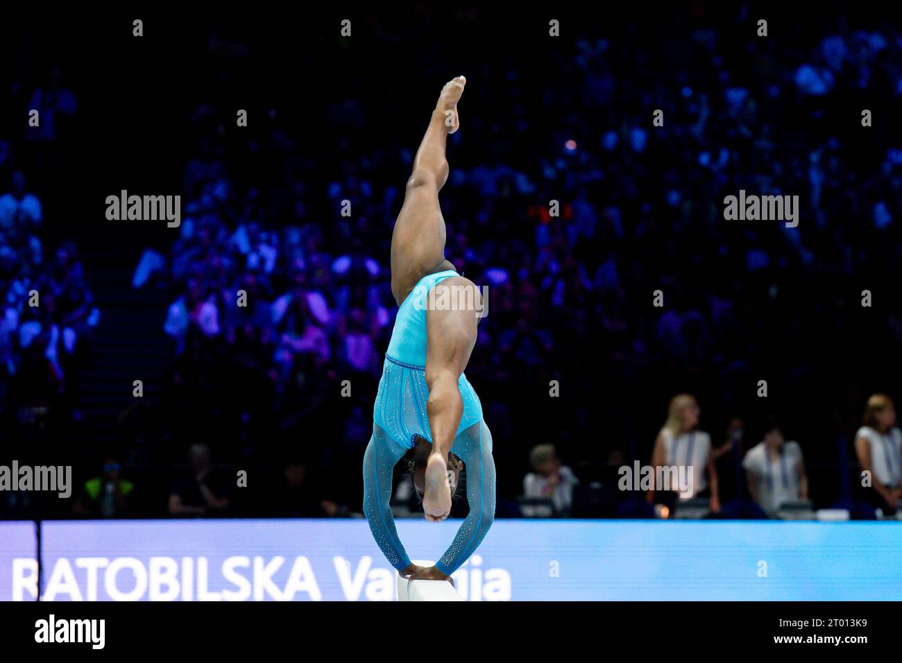 Antwerp, Belgium, 1st October 2023: Simone Biles (USA) on the Balance ...