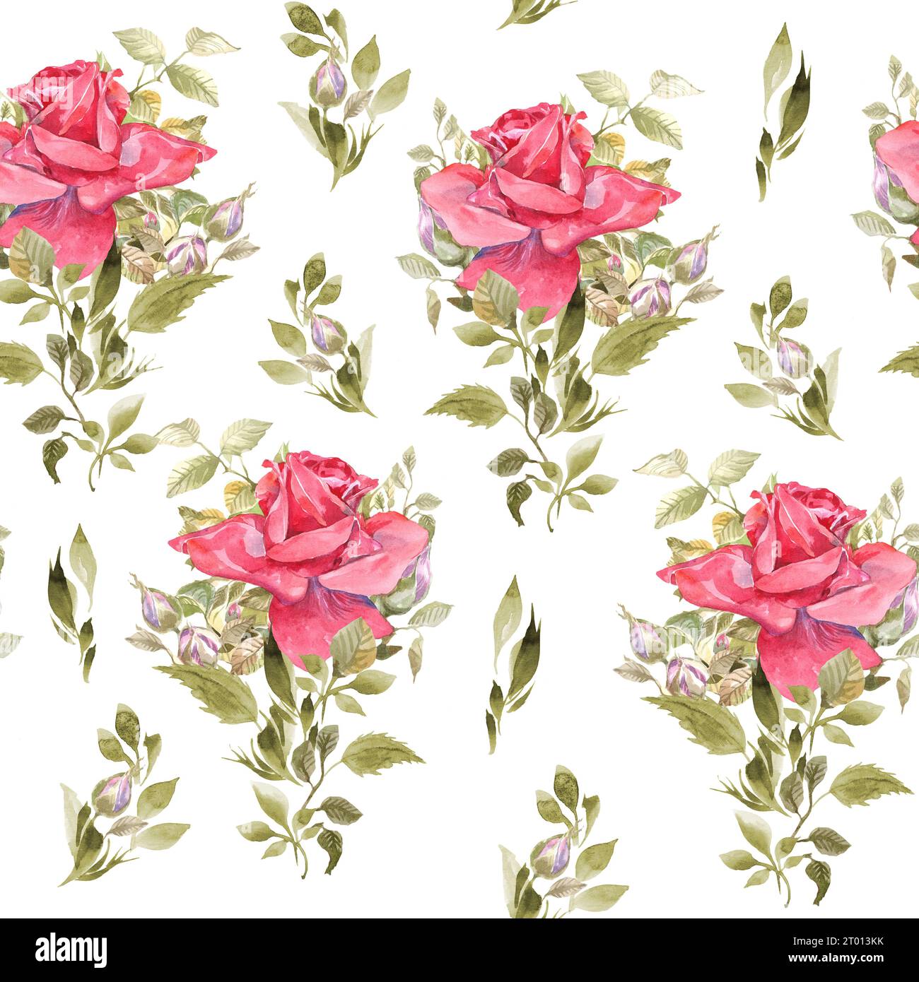 Seamless light pattern flowers Cut Out Stock Images & Pictures - Alamy