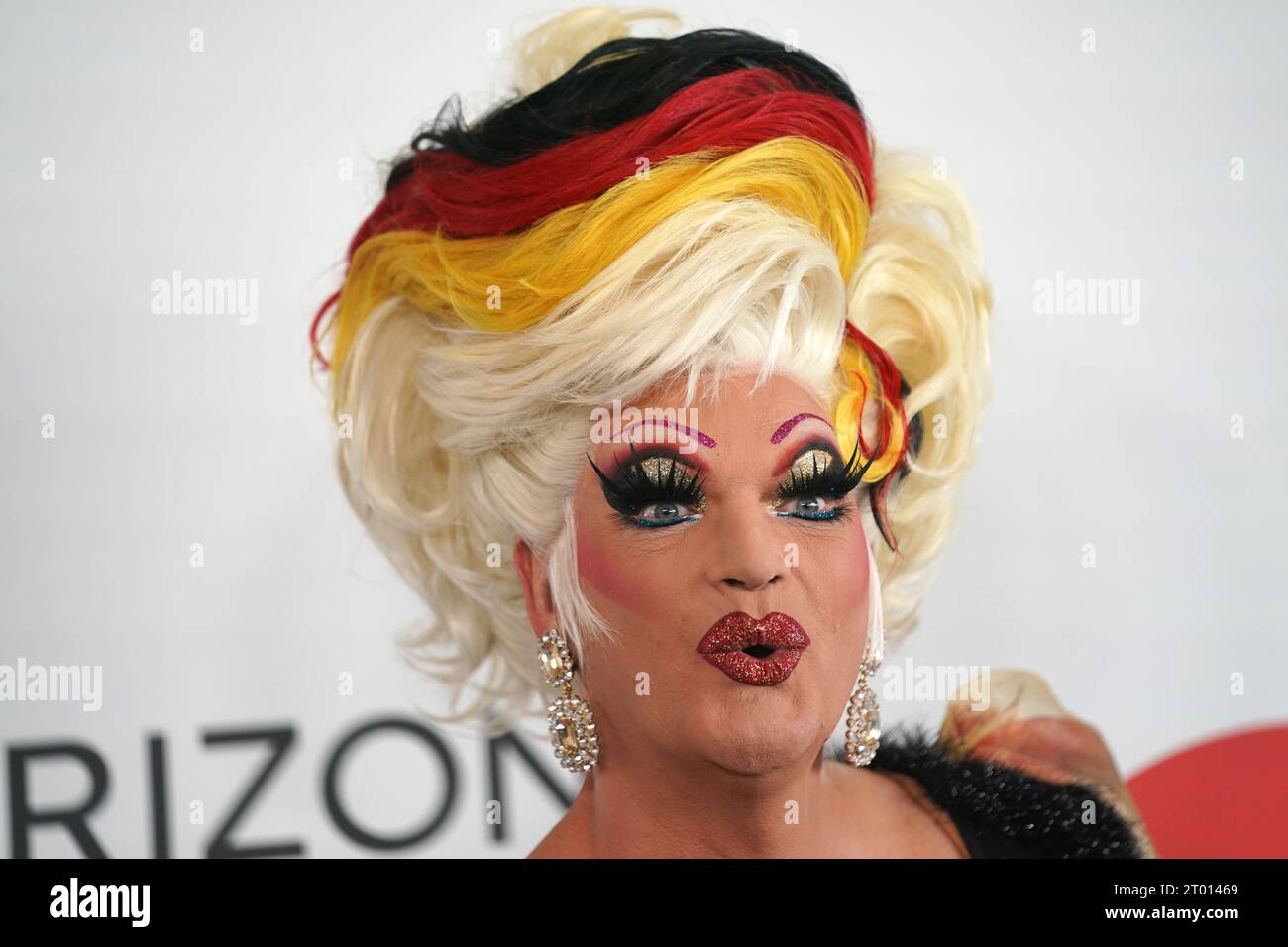 Hamburg, Germany. 03rd Oct, 2023. Drag queen Olivia Jones comes with a ...