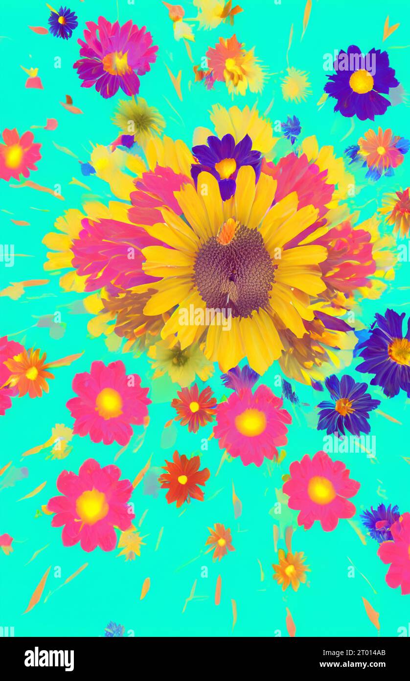 Burst of flowers hi-res stock photography and images - Alamy