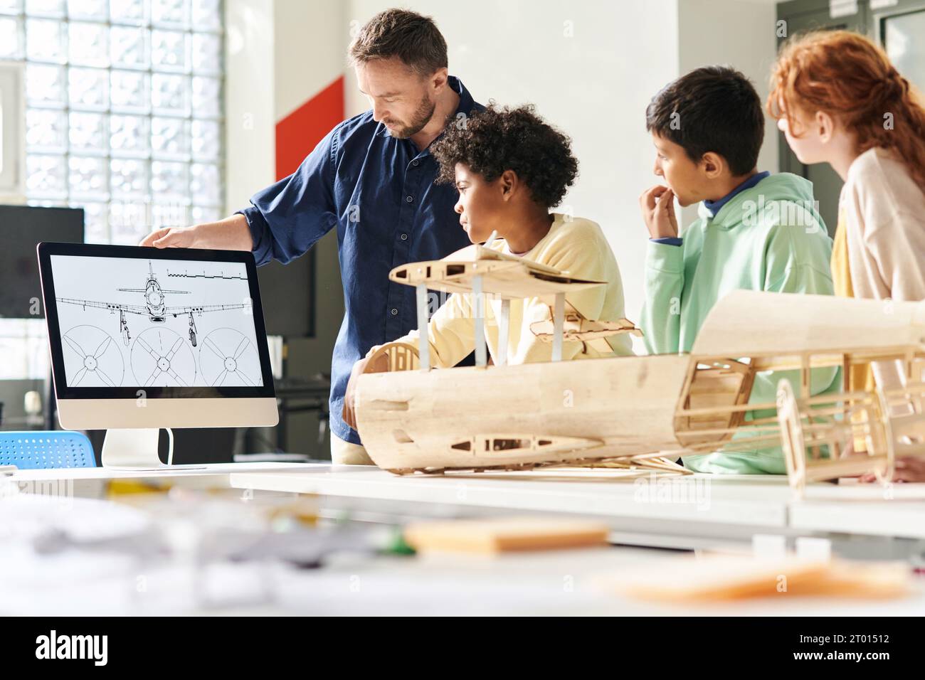 Teacher kids design hi-res stock photography and images - Alamy