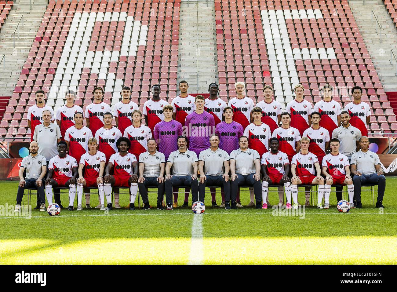UTRECHT - 29-09-2023. Stadium De Galgenwaard. Photocall Jong FC Utrecht ...