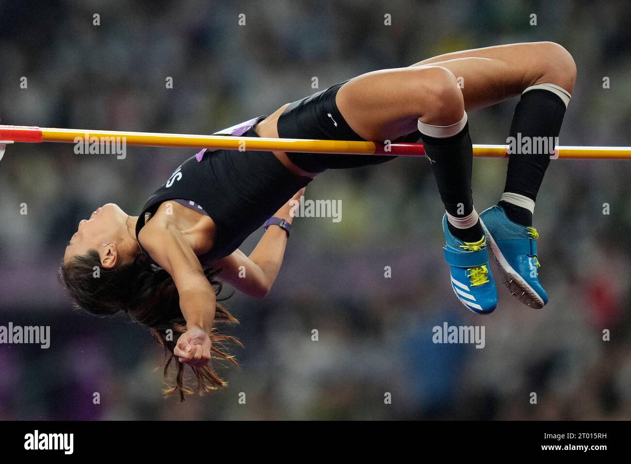 Singapore's Michelle Suat Li competes during the women's high jump ...