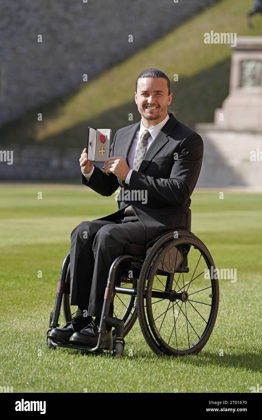 Gordon Reid after being made an Officer of the Order of the British ...