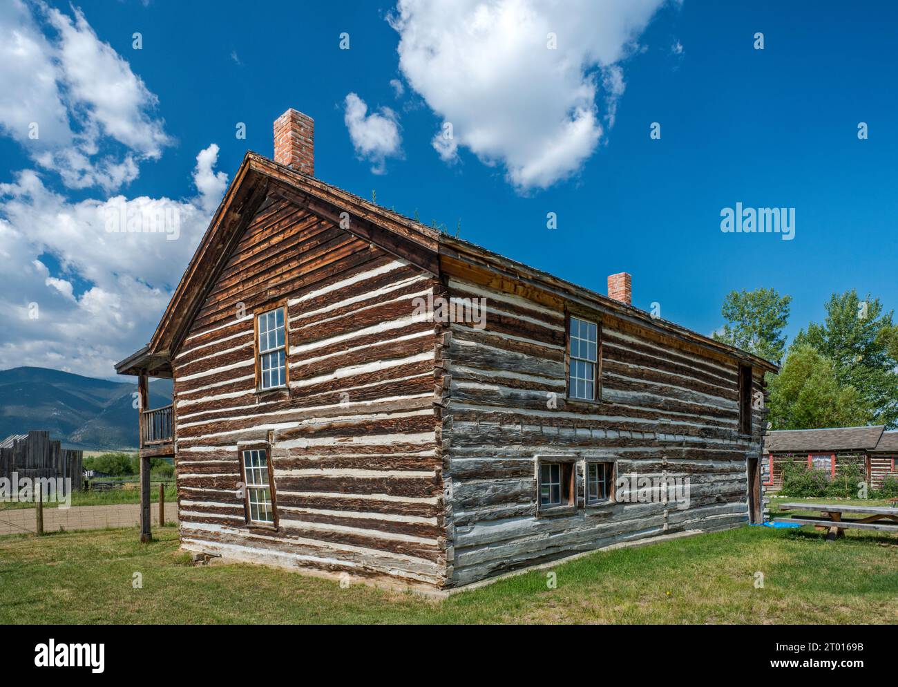 Robbers Roost, historic stagecoach station, log cabin, near village of ...