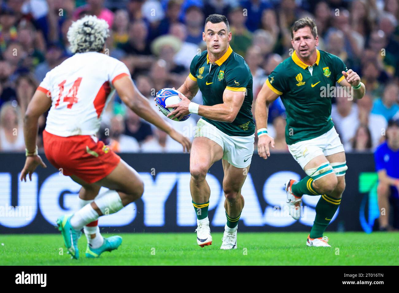 Marseille, France. 01st Oct, 2023. Fine Inisi #14 of Tonga, Jesse Kriel ...
