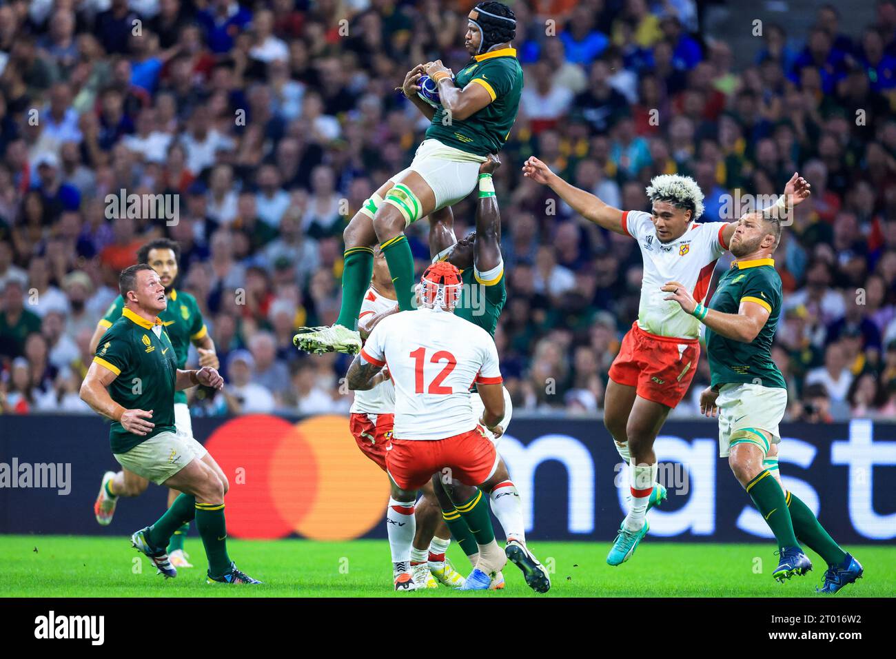 Marseille, France. 01st Oct, 2023. Deon Fourie #2 of South Africa ...