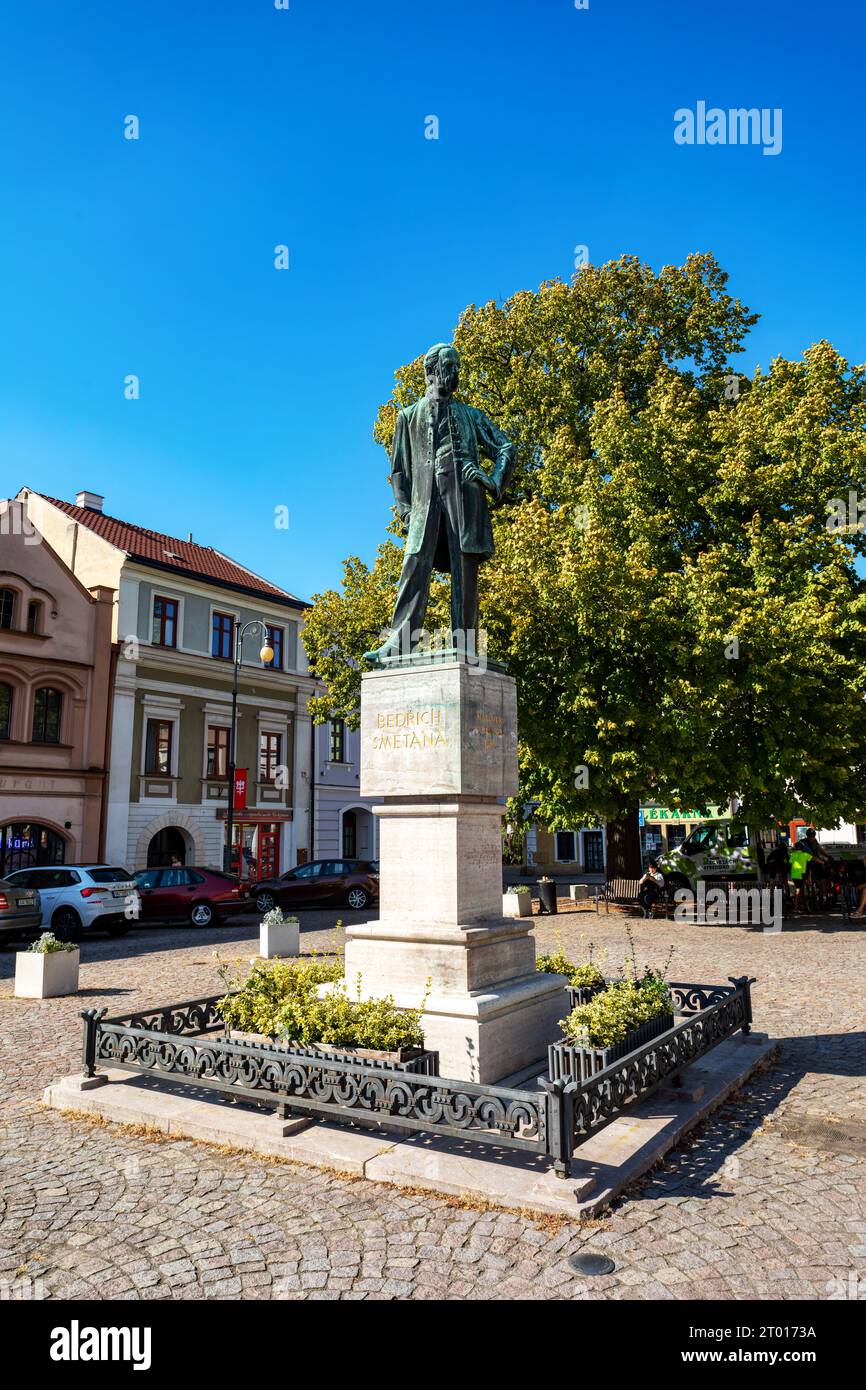 Litomysl, Czech Republic, 29 September 2023: Statue of famous composer ...