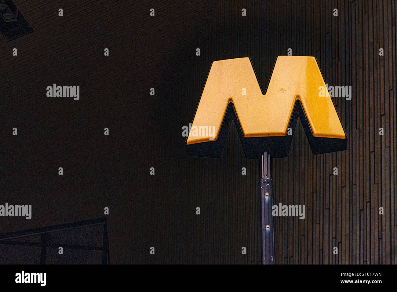 The Iconic and recognizible brandletter: "M" for Metro or Subway just ...