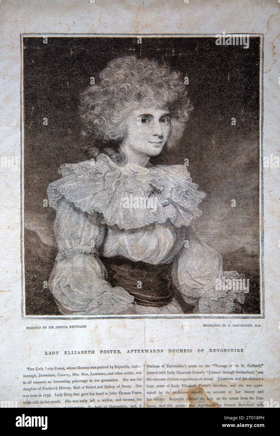 The Duchess Of Devonshire Lady Elizabeth