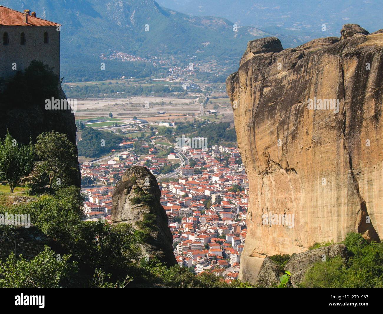Meteora in Greece is a beautiful destination for Christian prayer Stock ...