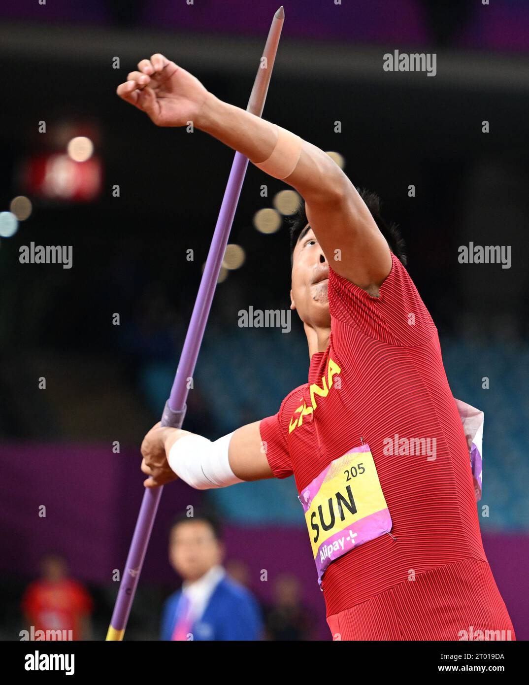 Hangzhou, China's Zhejiang Province. 3rd Oct, 2023. Sun Qihao of China ...