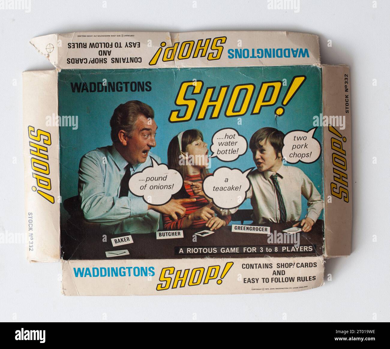 Box of Vintage Game of Waddingtons SHOP Stock Photo - Alamy