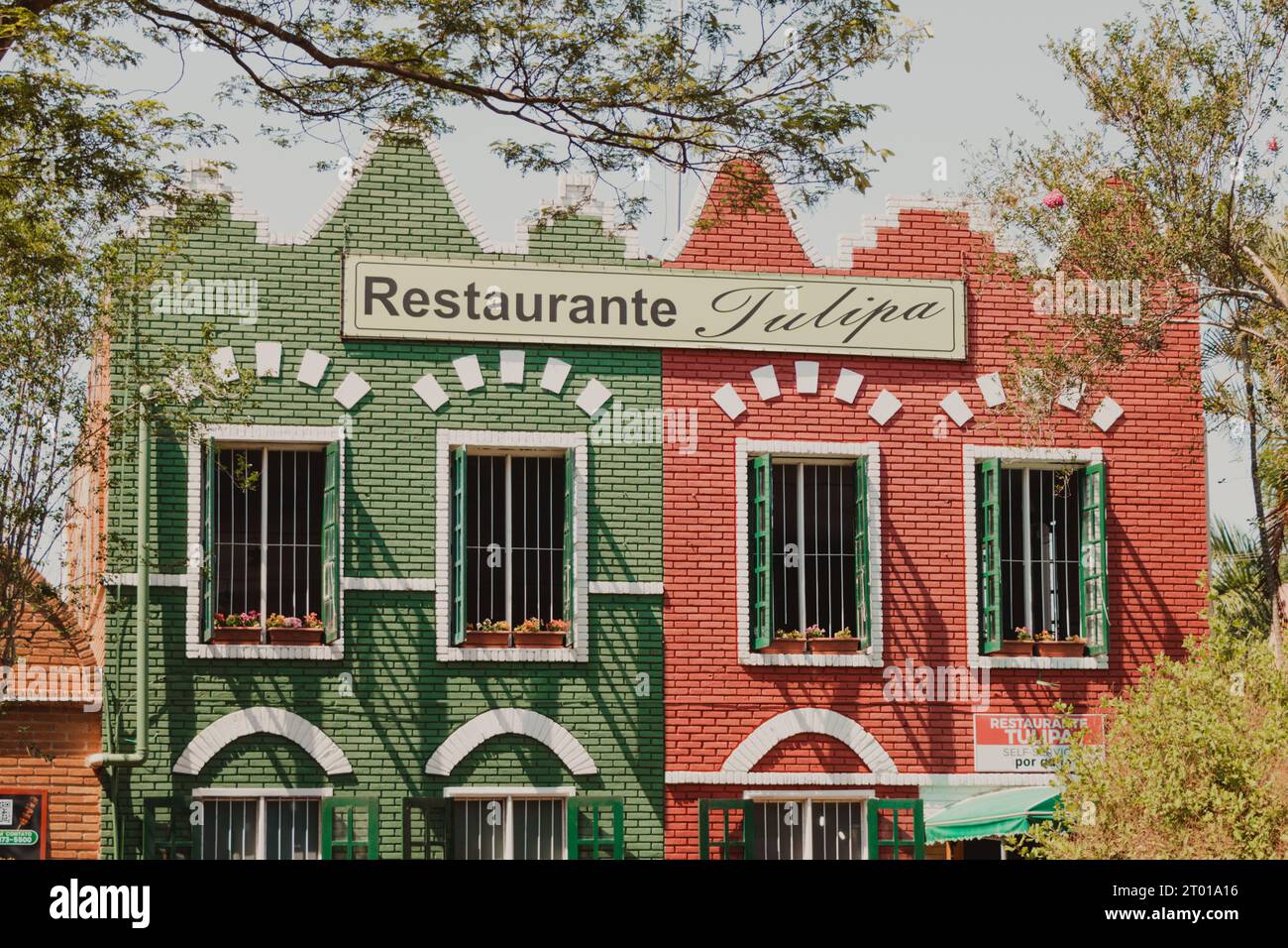building of stores with dutch style Stock Photo - Alamy