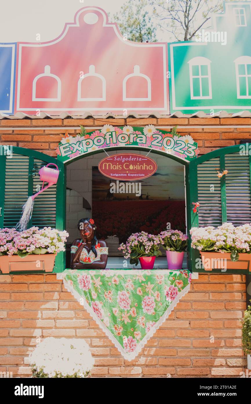 cute dutch window store facade Stock Photo - Alamy