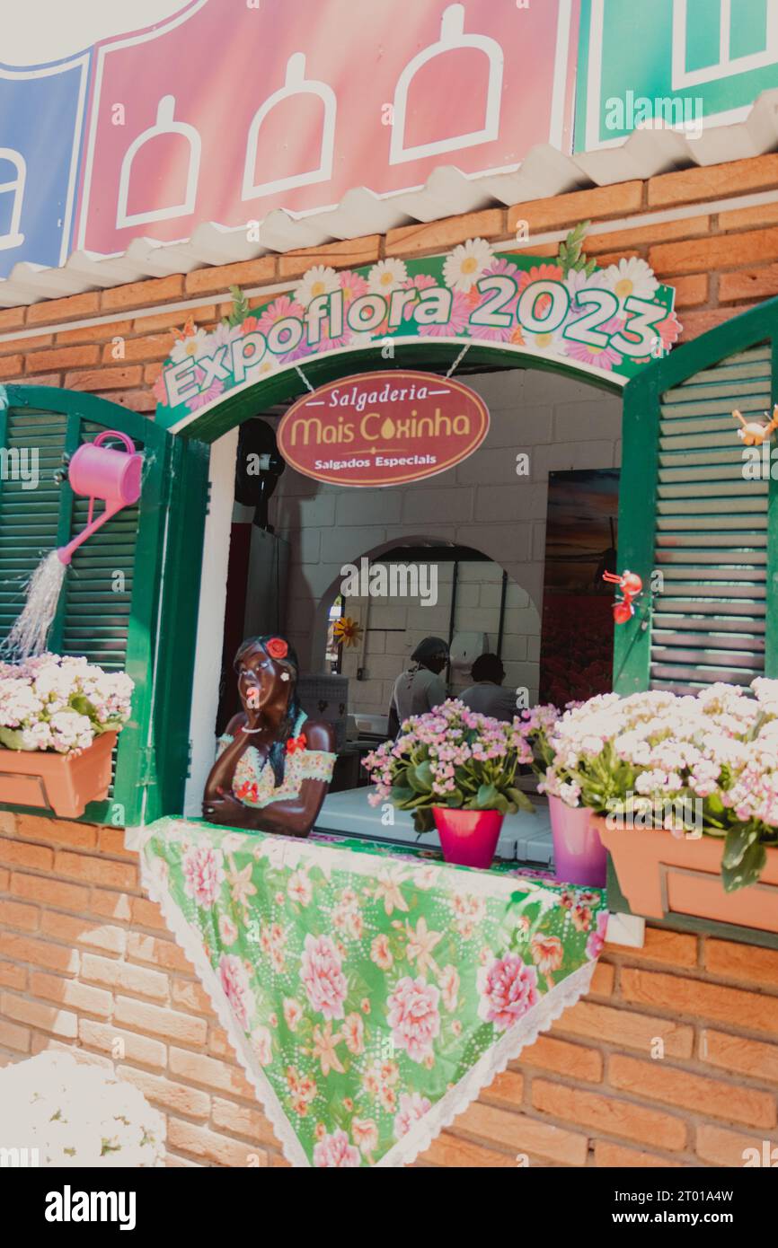 cute store facade window view Stock Photo - Alamy