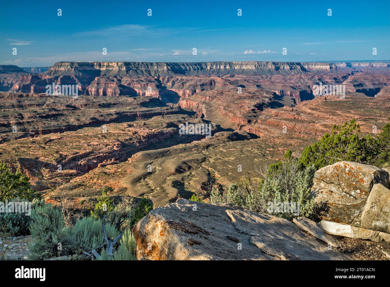 View in early morning from Little Saddle at Thunder River Trail, near ...