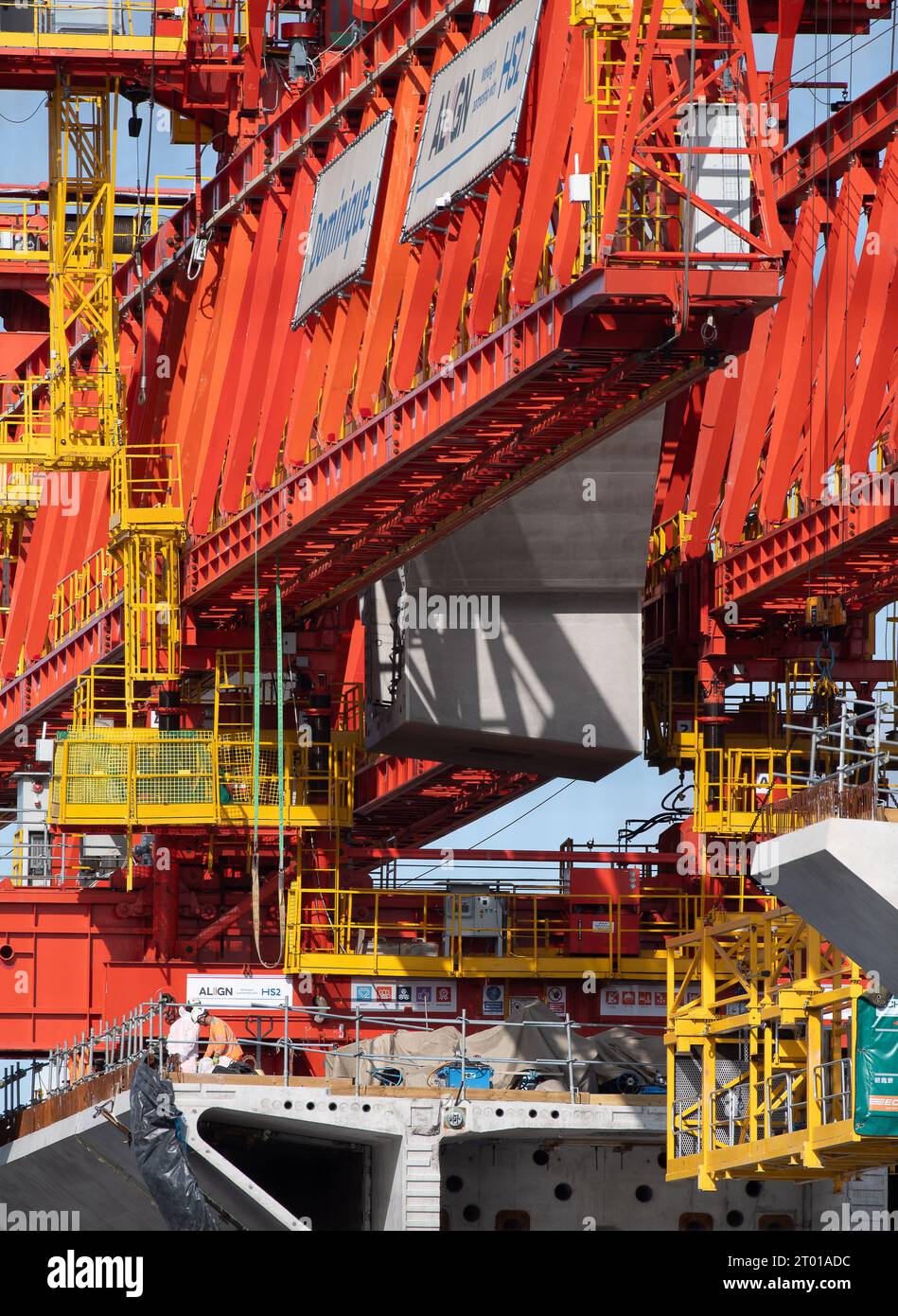 Harefield, UK. 3rd October, 2023. Dominque the HS2 Launching Girder ...