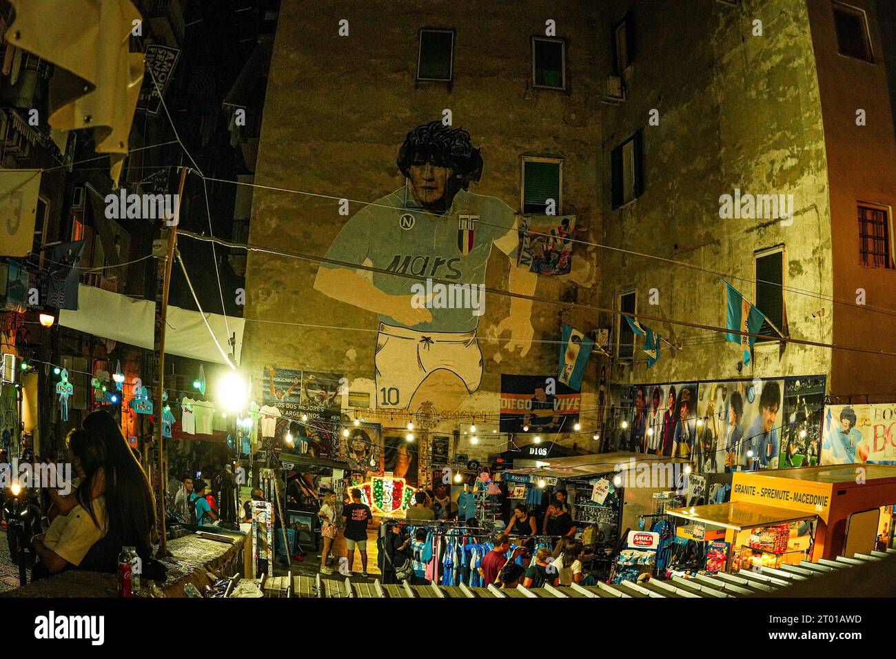 Napoli, Italy. 03rd Oct, 2023. Diego Armando Maradona Memorial images ...