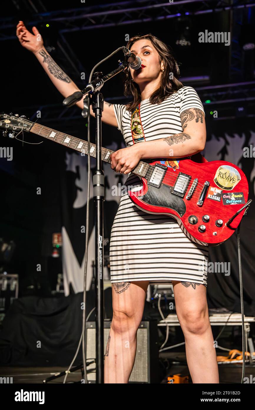 Milan, Italy. 02nd Oct, 2023. The Scottish duo BRATAKUS performs live ...