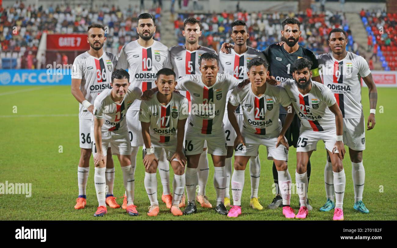 Odisha FC of India team photo during the AFC Cup 2023-24 Group-D match ...